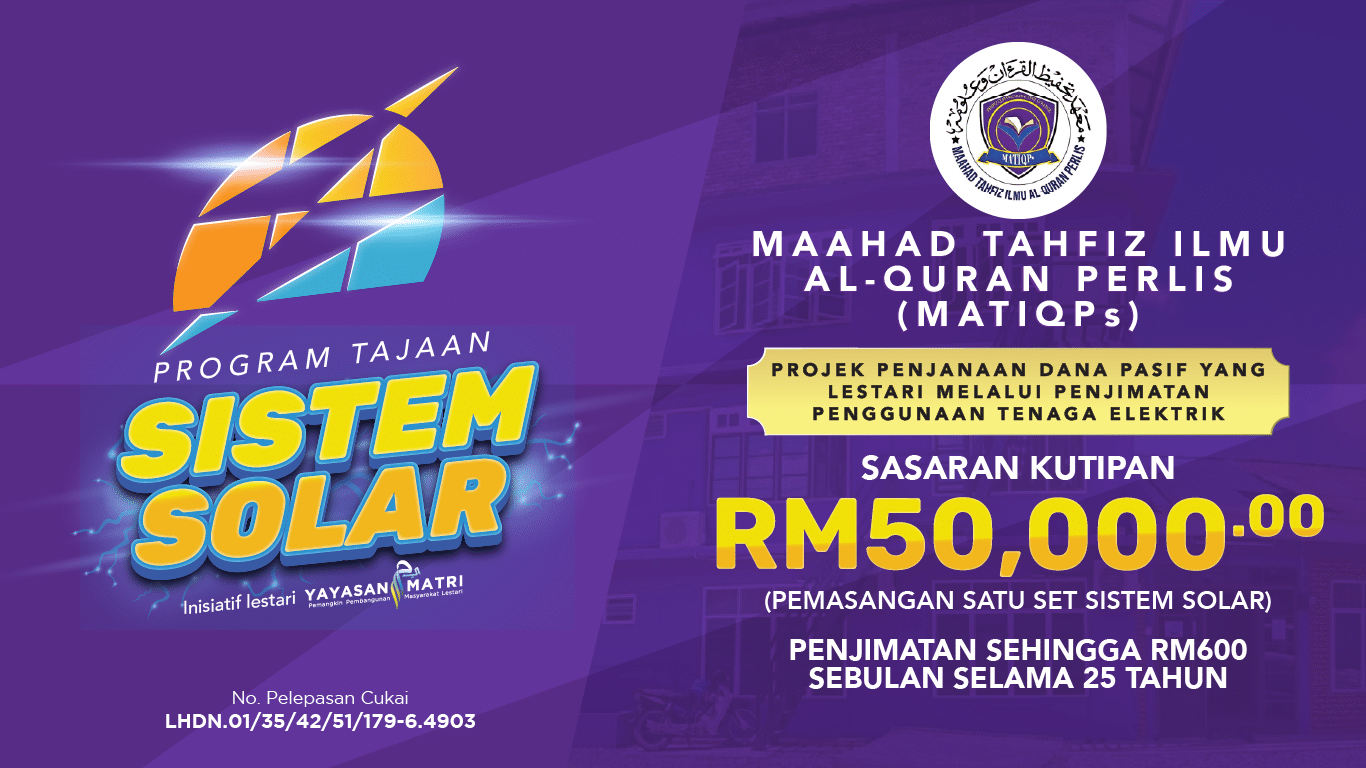 Tajaan Sistem Solar MATIQPs 1.0 - Yayasan Matri